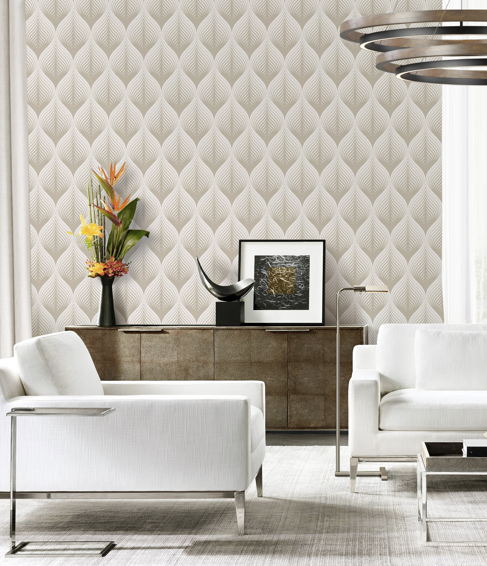 Organic Pattern Repositionable Wallpaper Peel and Stick | Etsy