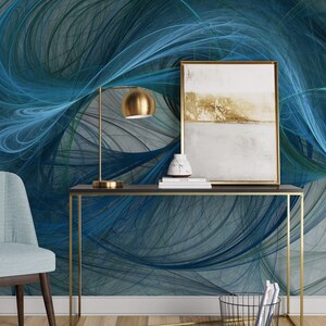 Abstract Repositionable Wallpaper, Peel & Stick Wallpaper, Abstract ...