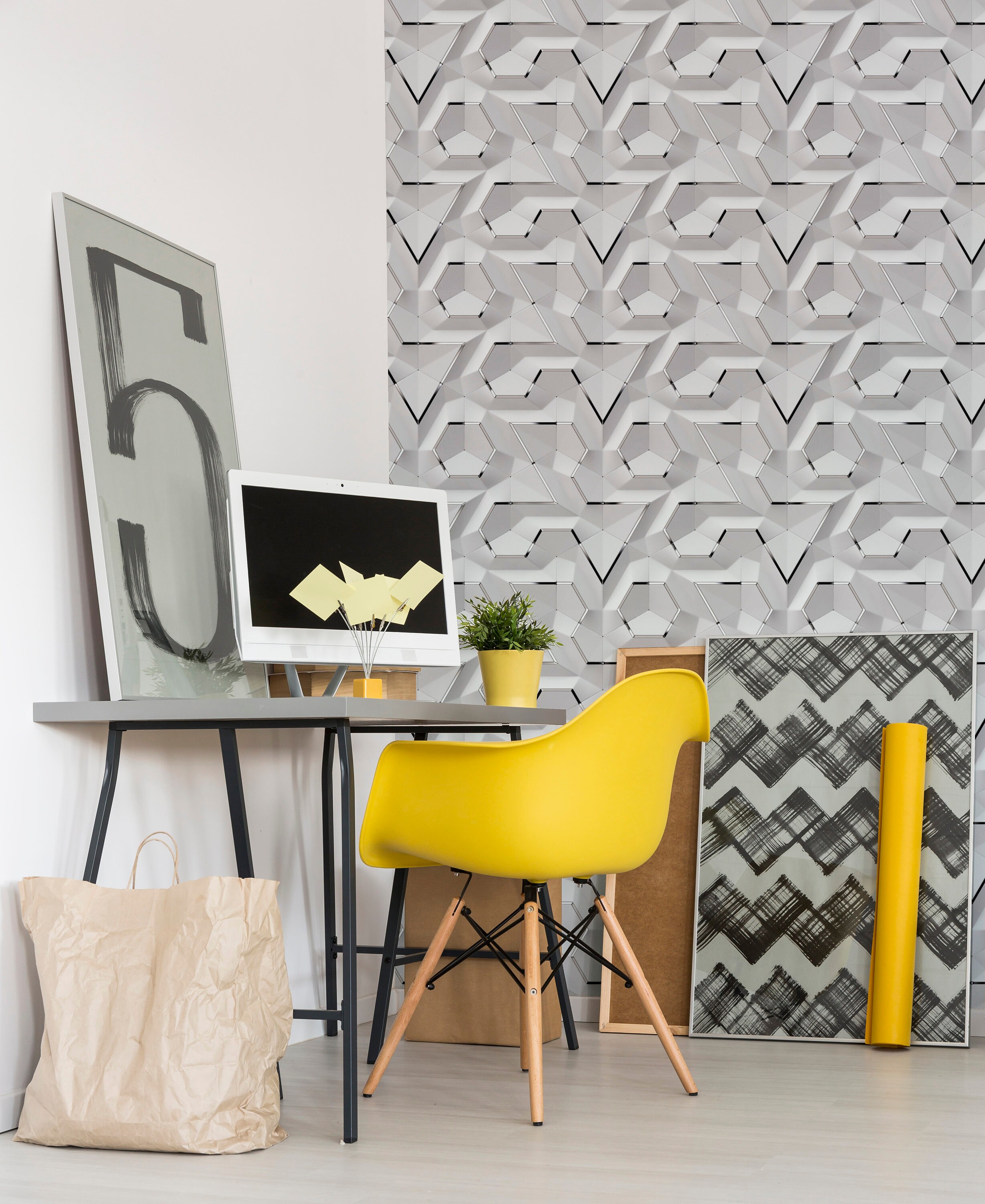 Repositionable Removable Wallpaper, Peel & Stick Wallpaper, Modern ...