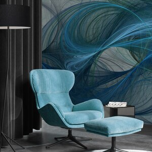 Abstract Repositionable Wallpaper, Peel & Stick Wallpaper, Abstract ...