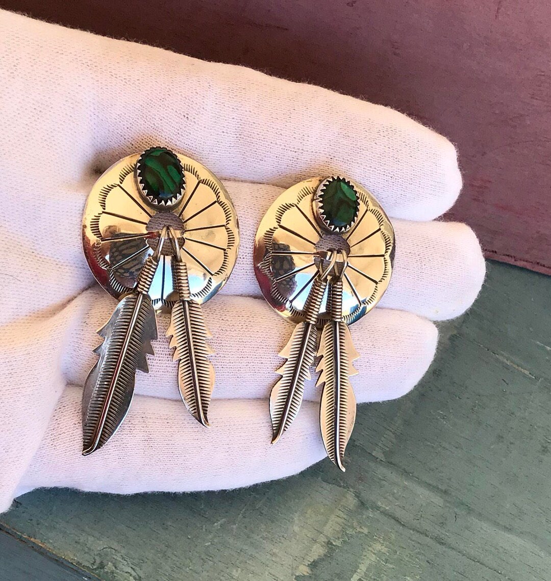 BIG 1970's Navajo Concho Abalone Shell Sterling Silver - Etsy