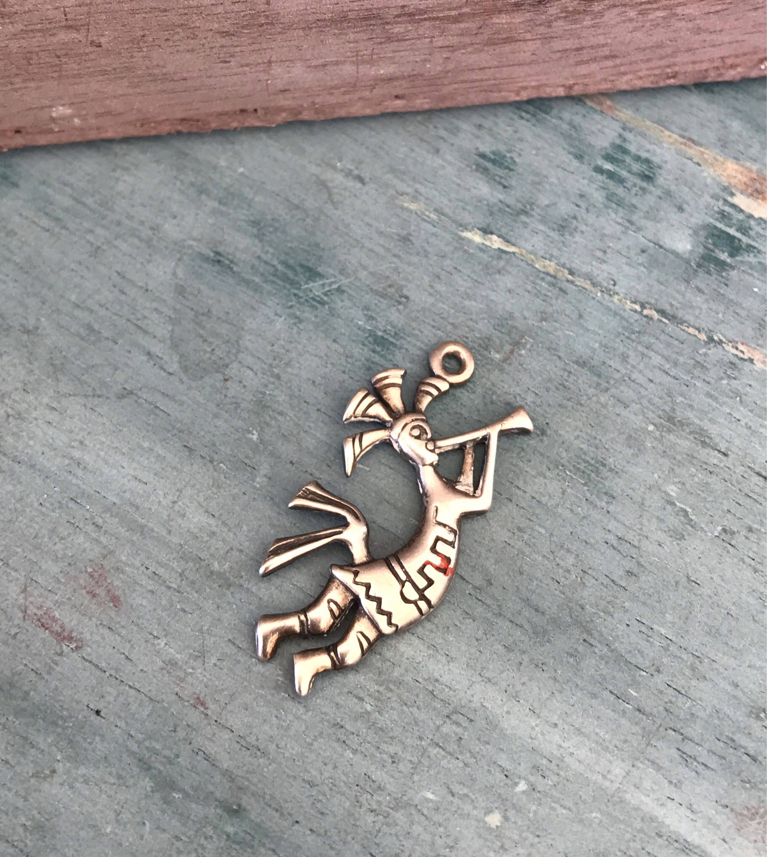 Sterling Silver Kokopelli Native American Indian Boho Chic Southwest ...