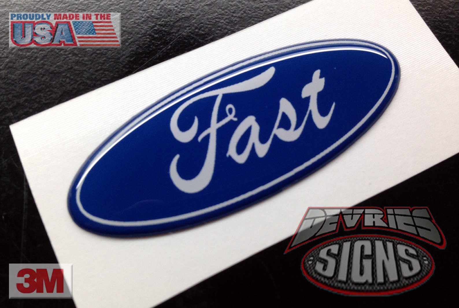 GEL COATED Ford FAST Emblem Overlays domed - Etsy