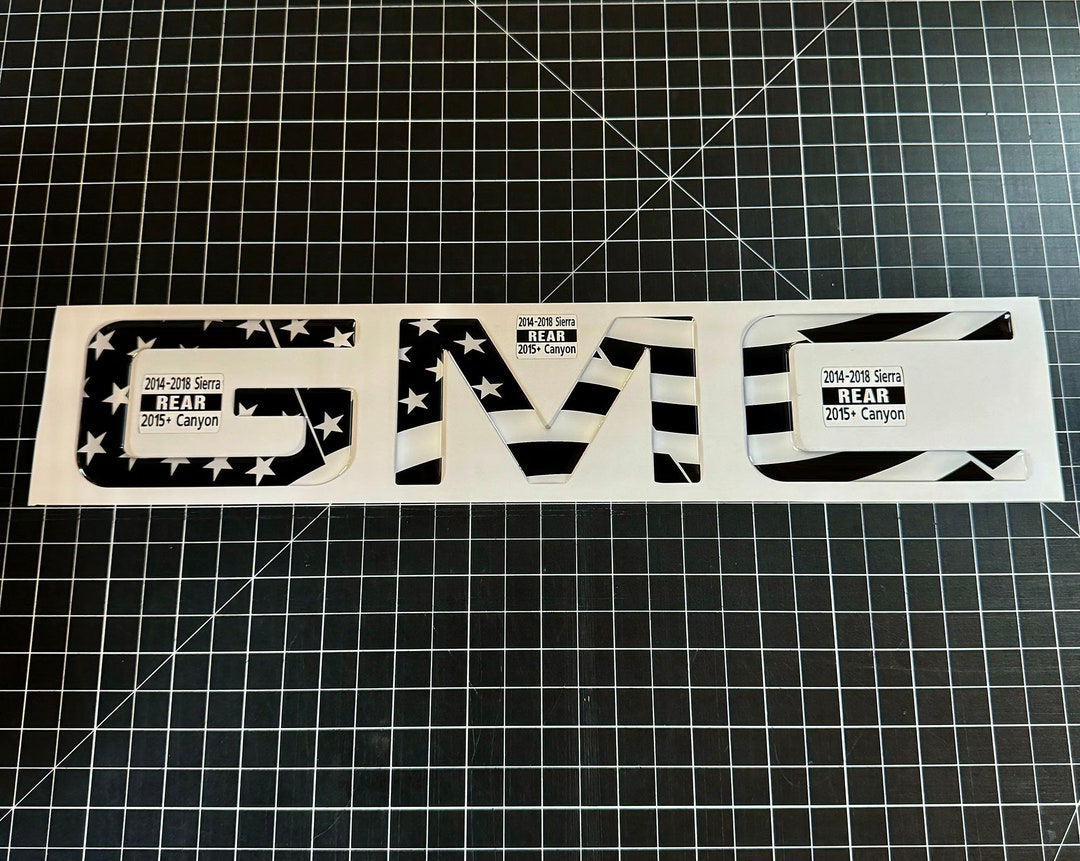 Compatible With 2007+ GMC Sierra ONLY 3M Gel-coated (domed) American ...