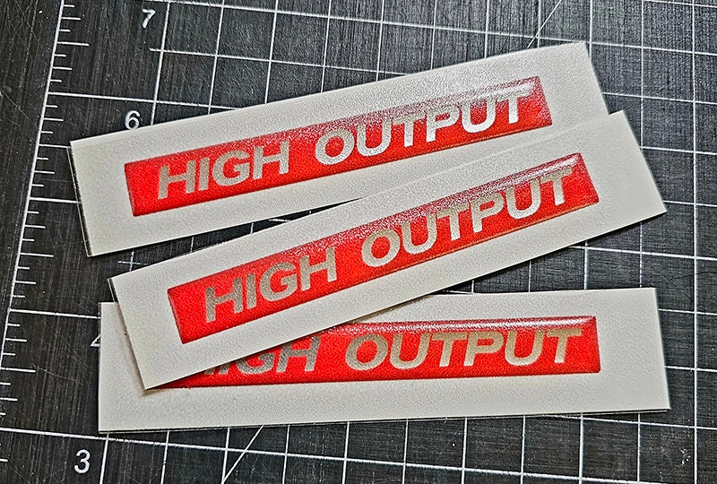 3 HIGH OUTPUT 3D Gel Badges Emblem (compatible With Super Duty 6.7 ...
