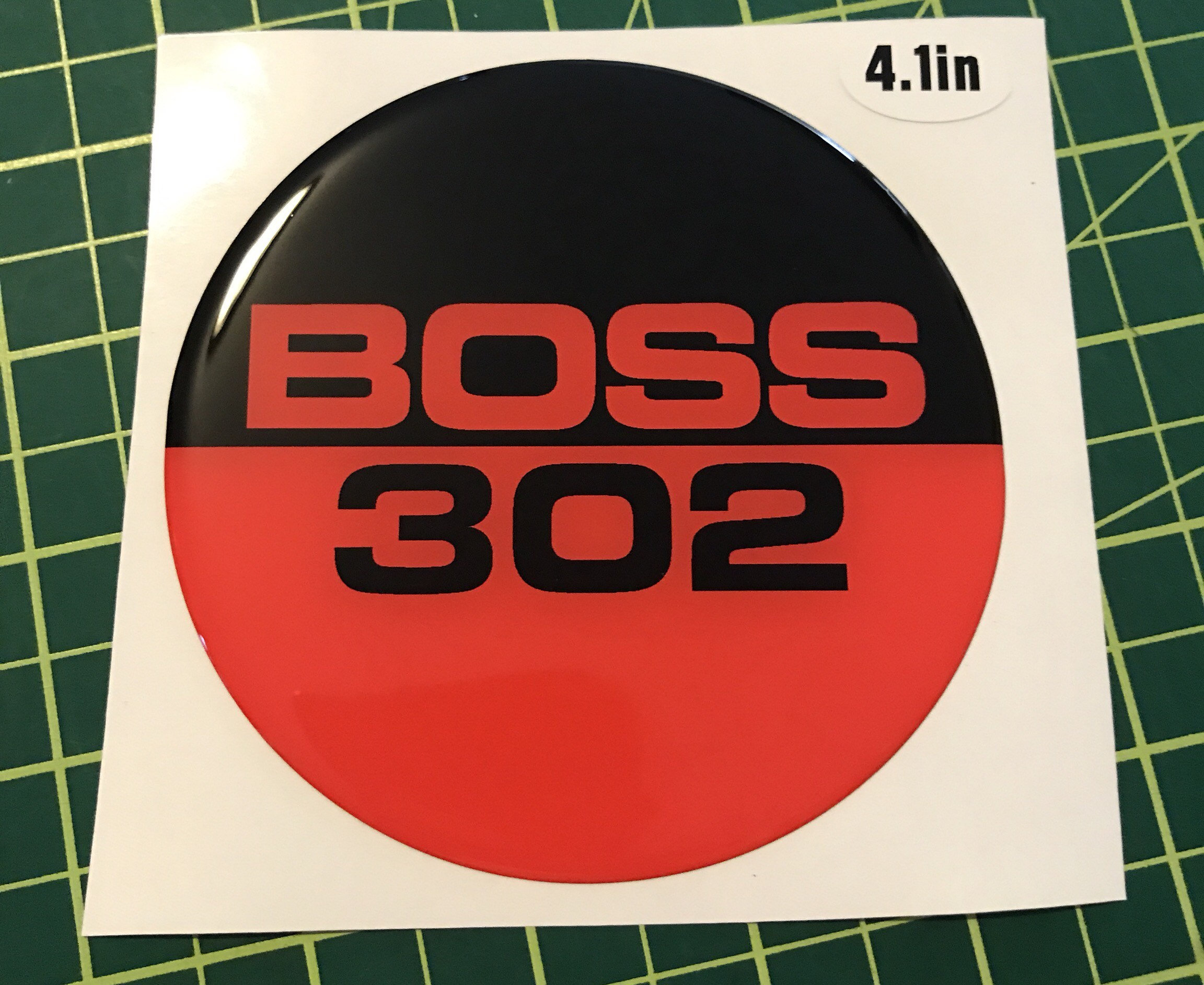 Gel Coated (domed) BOSS 302 Ford Mustang Emblem Overlay - Etsy