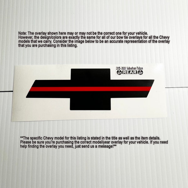 Traverse Chevy Emblem Overlay - Etsy