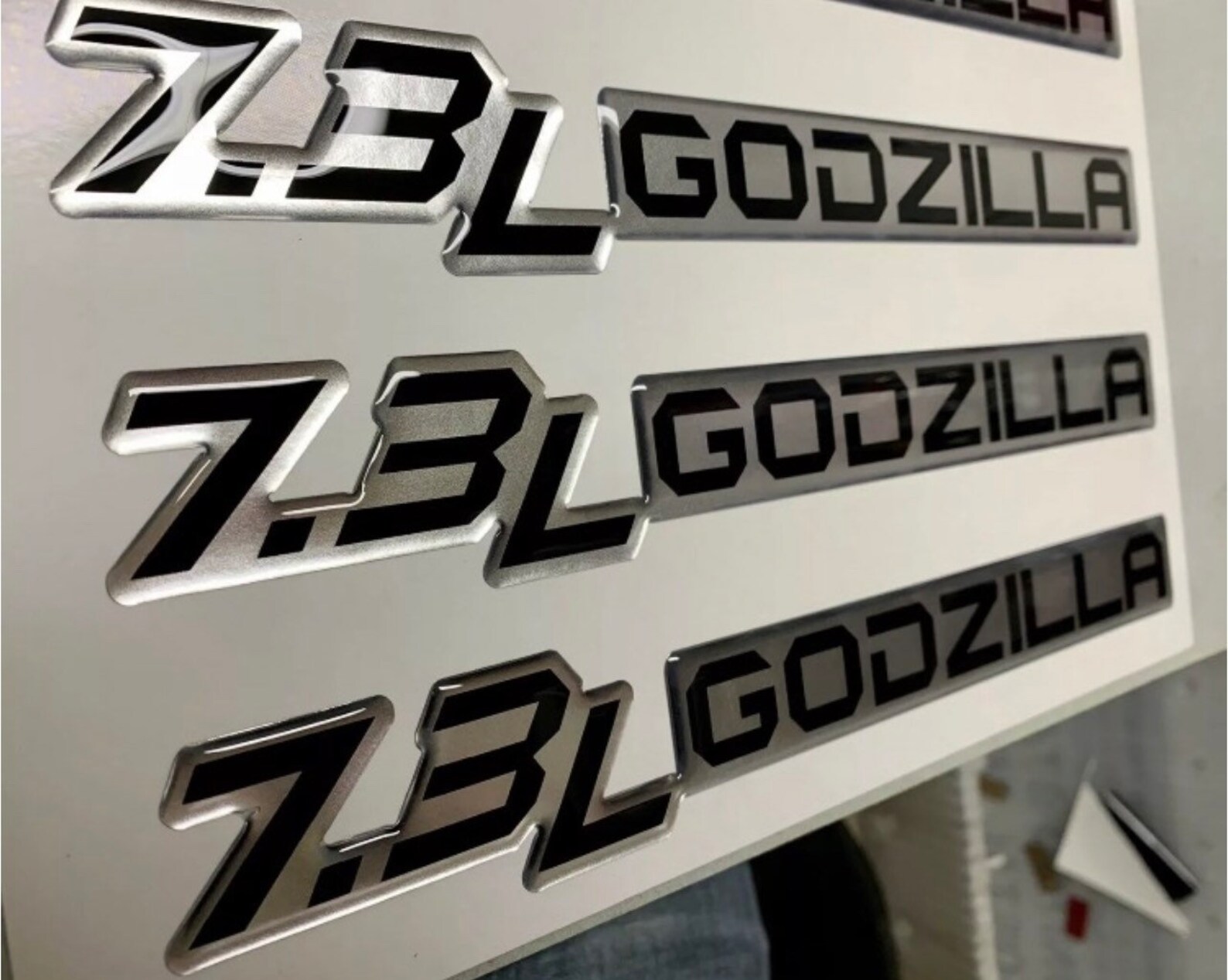 Set of 3gel-coated 7.3L GODZILLA Badge Ford Super Duty - Etsy