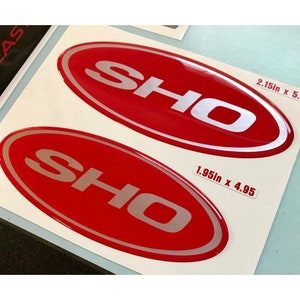 Gel Coated (DOMED) Ford Taurus "sho" Emblem Overlay : Fits Taurus SHO ...