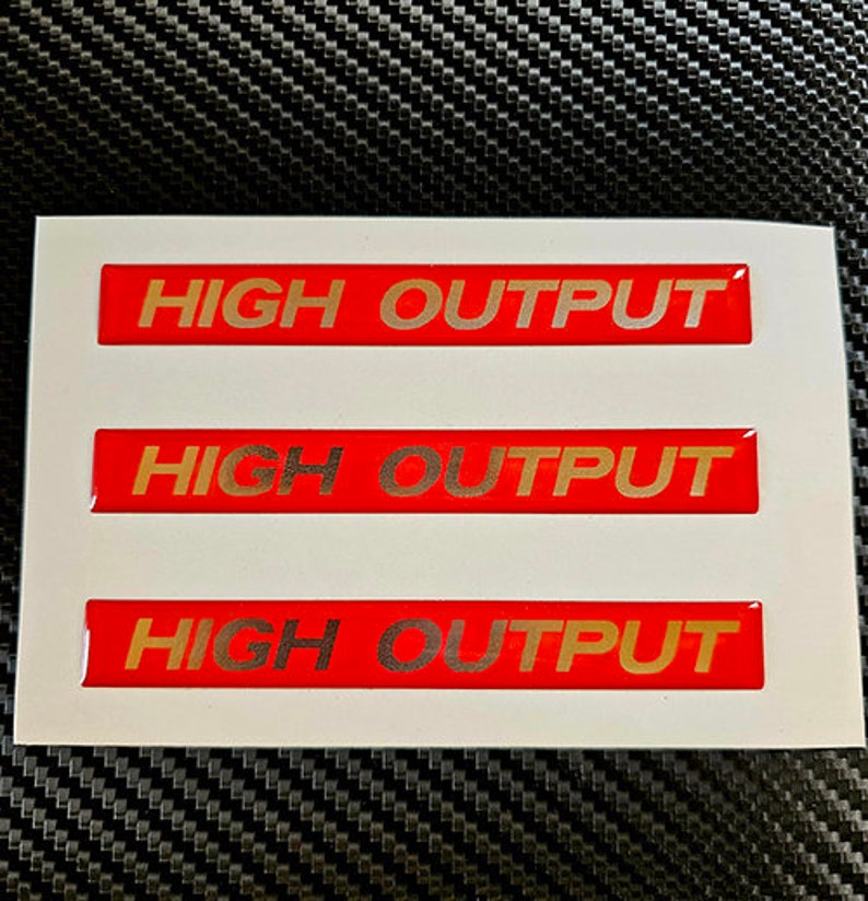 3 HIGH OUTPUT 3D Gel Badges Emblem (compatible With Super Duty 6.7 ...