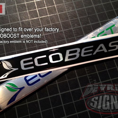 Gel Coated domed FORD ECOBEAST Emblem Overlays Ecoboost Eco - Etsy