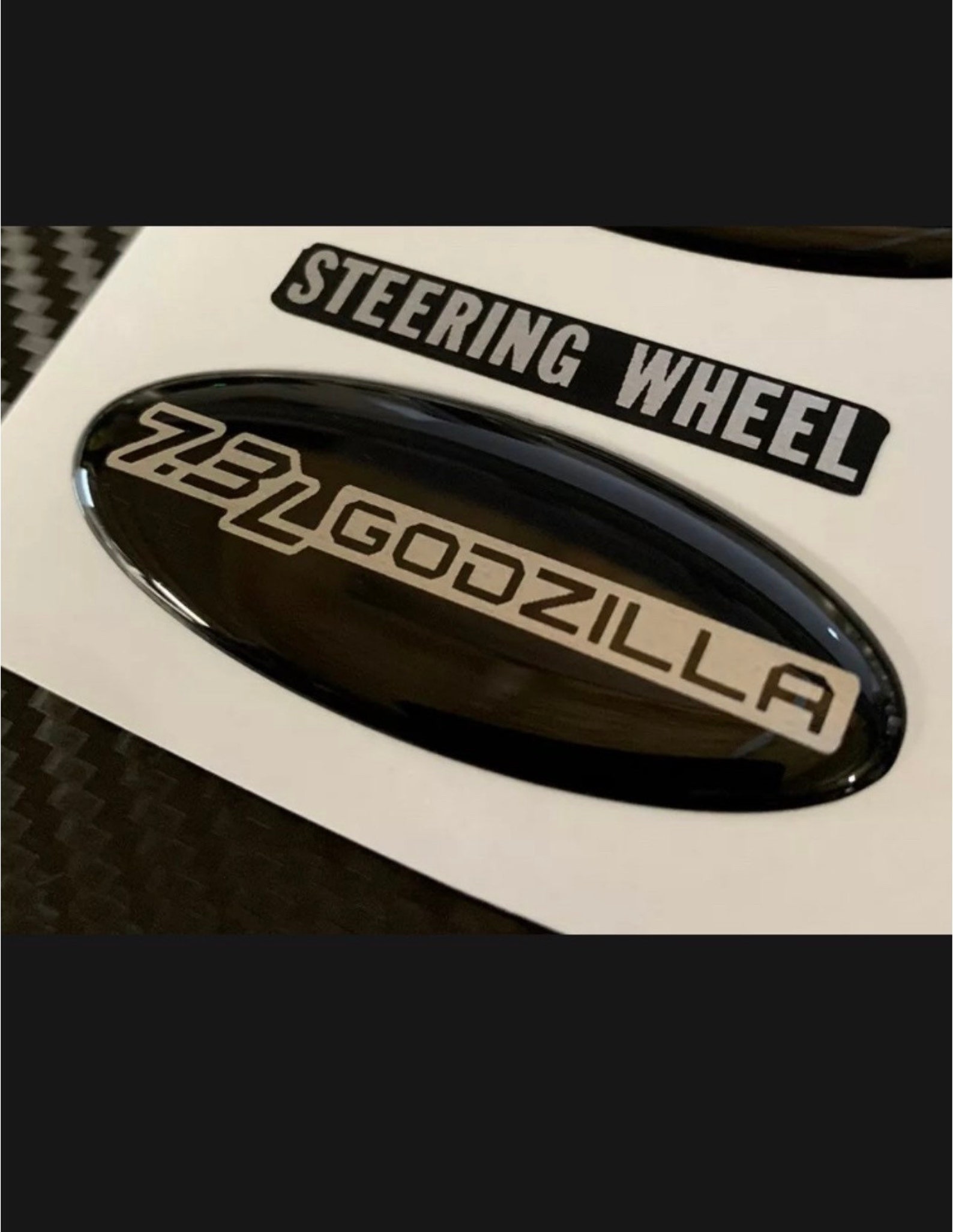 Set of (3)gel-coated 7.3L GODZILLA Badge Ford Super Duty Tremor F250 ...