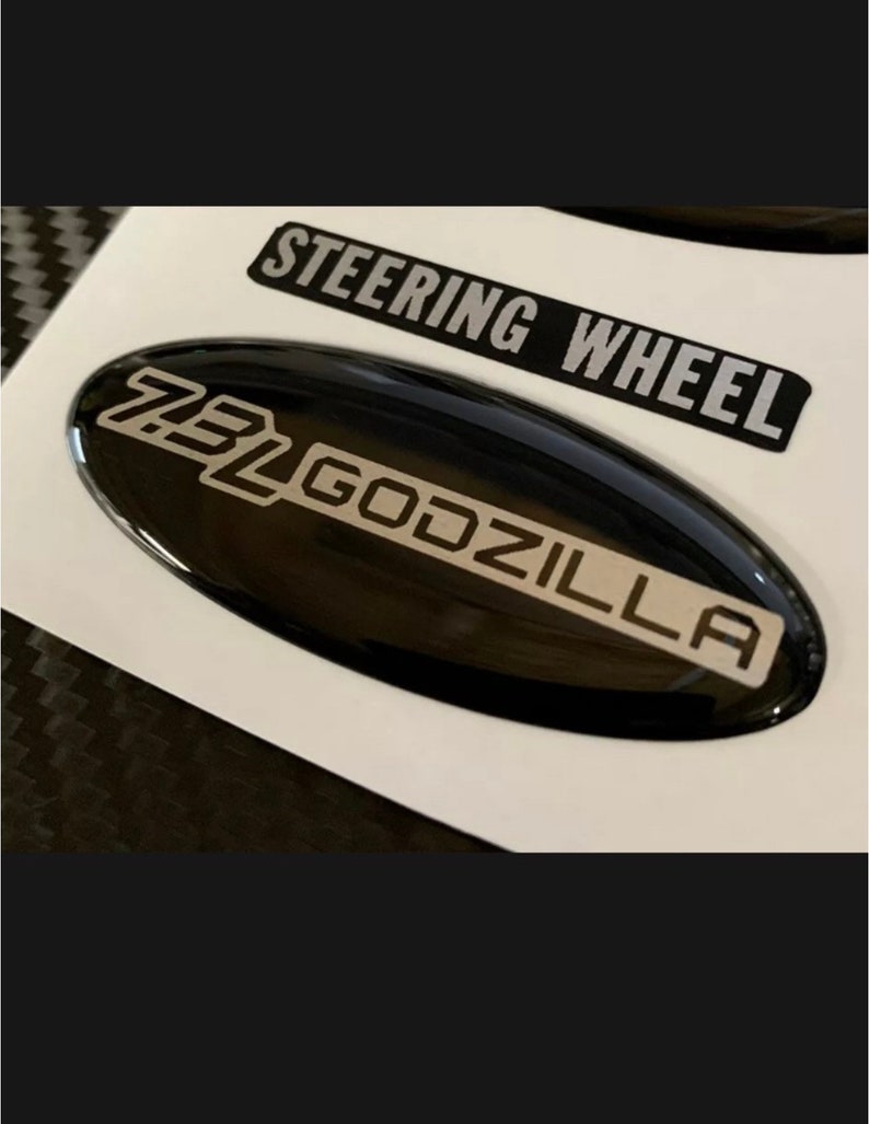 Set of (3)gel-coated 7.3L GODZILLA Badge Ford Super Duty Tremor F250 ...