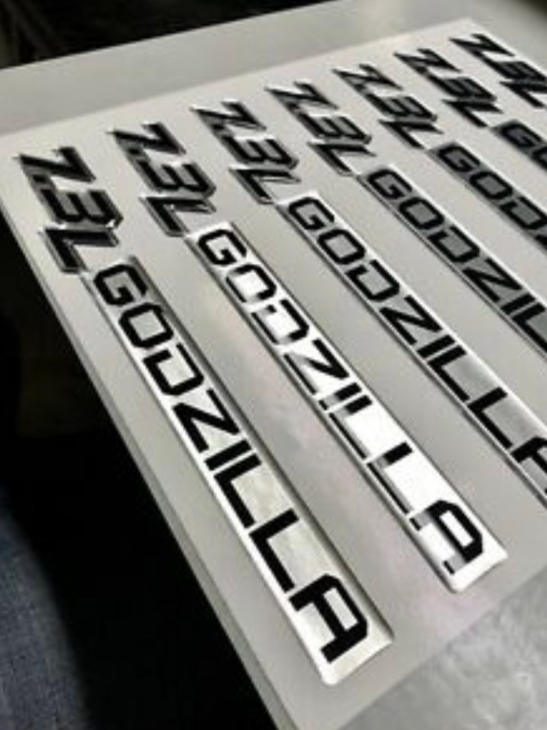 1 Gel-coated 7.3L GODZILLA Badge Ford Super Duty Tremor F250 Black on ...