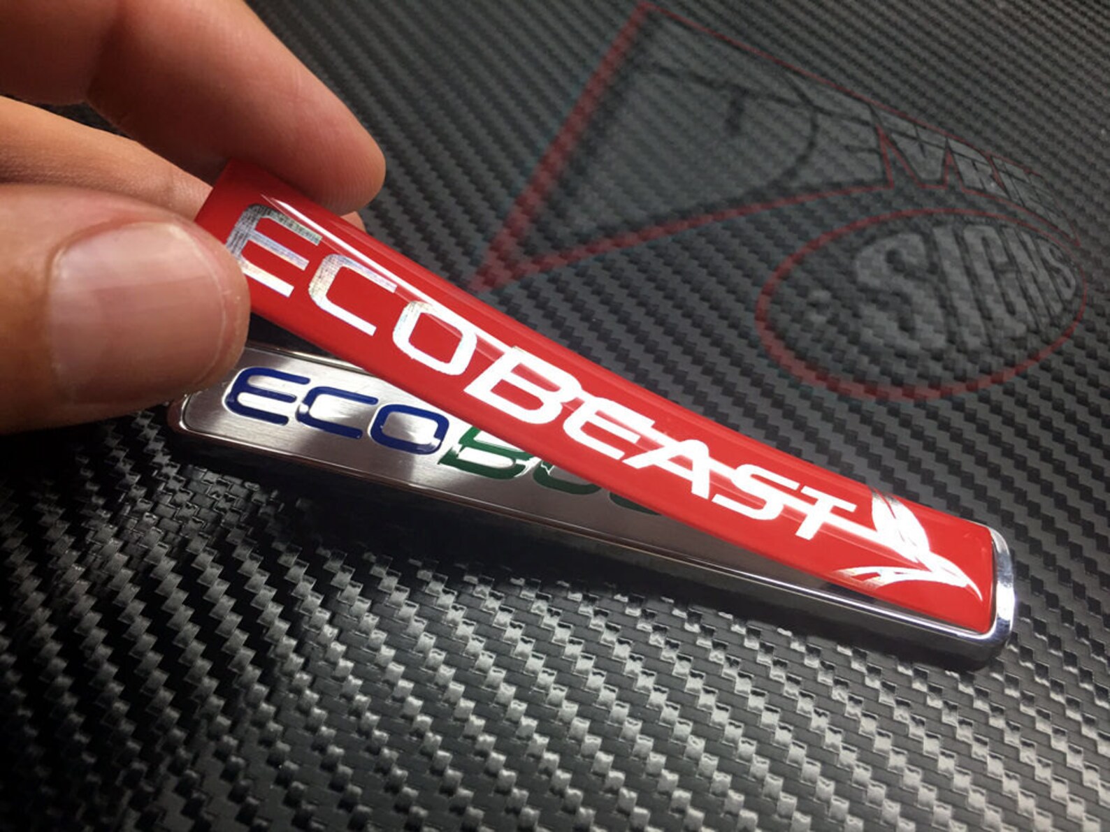 Gel Coated domed FORD ECOBEAST Emblem Overlays Ecoboost Eco Boost ...