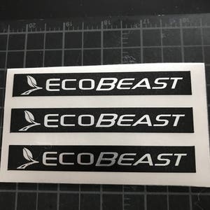 Uncoated Ford Ecobeast, Ecobeauty or Twin Turbo: (2) Emblem Ecoboost ...