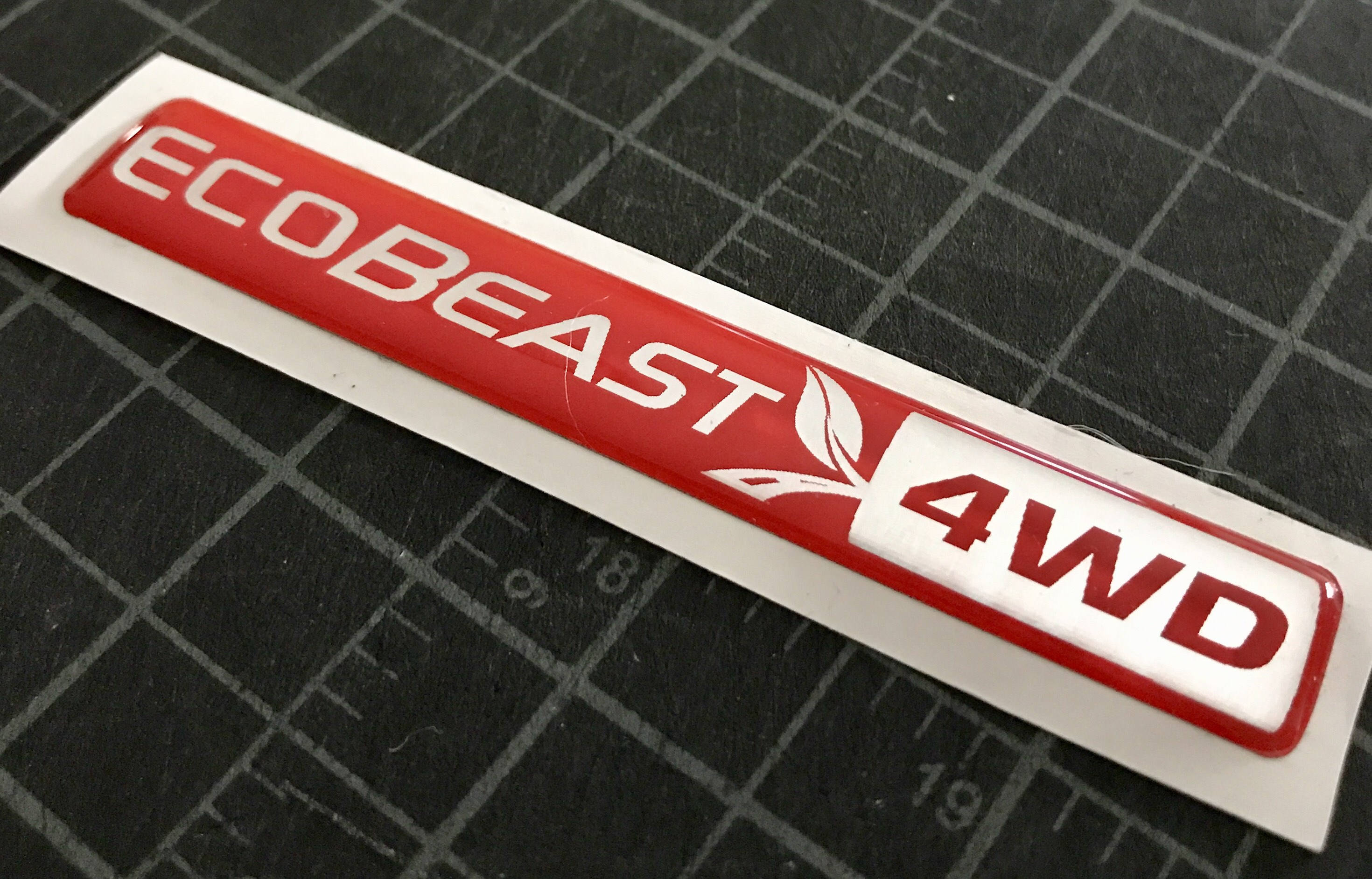 Gel Coated domed FORD ECOBEAST 4WD Emblem Overlays: - Etsy