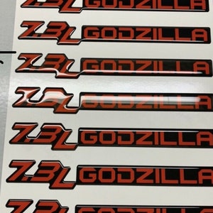 1 Coated 7.3L GODZILLA Badge Ford Super Duty Tremor F250 (MULTIPLE ...