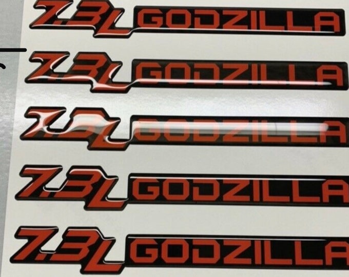 1 Gel-coated 7.3L GODZILLA Badge Ford Super Duty Tremor F250 - Etsy