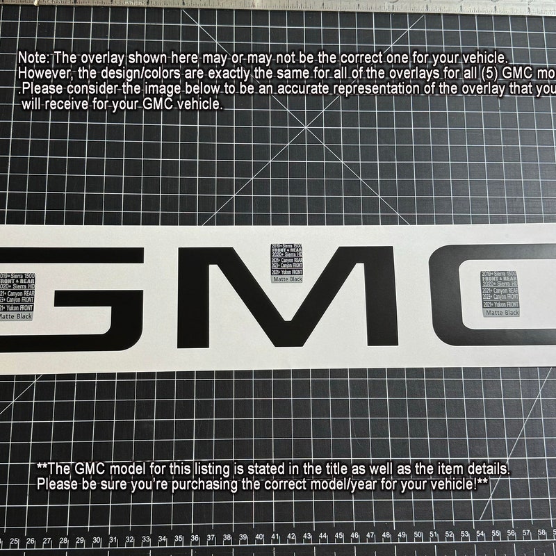 Gmc Canyon Emblem Overlay - Etsy