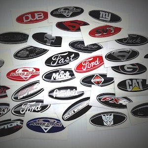 GEL COATED Ford Emblem Overlay Twin Turbo: F-150 , Super Duty, Taurus ...
