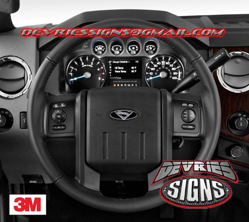 Gel Coated Superman Ford Emblem Overlays 3M™ F-150 Super Duty - Etsy