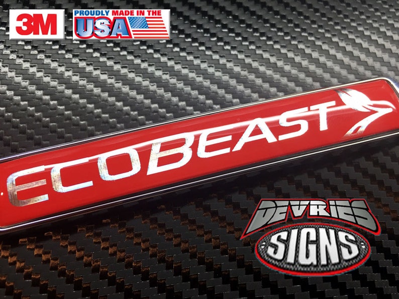 Gel Coated domed FORD ECOBEAST Emblem Overlays Ecoboost Eco - Etsy