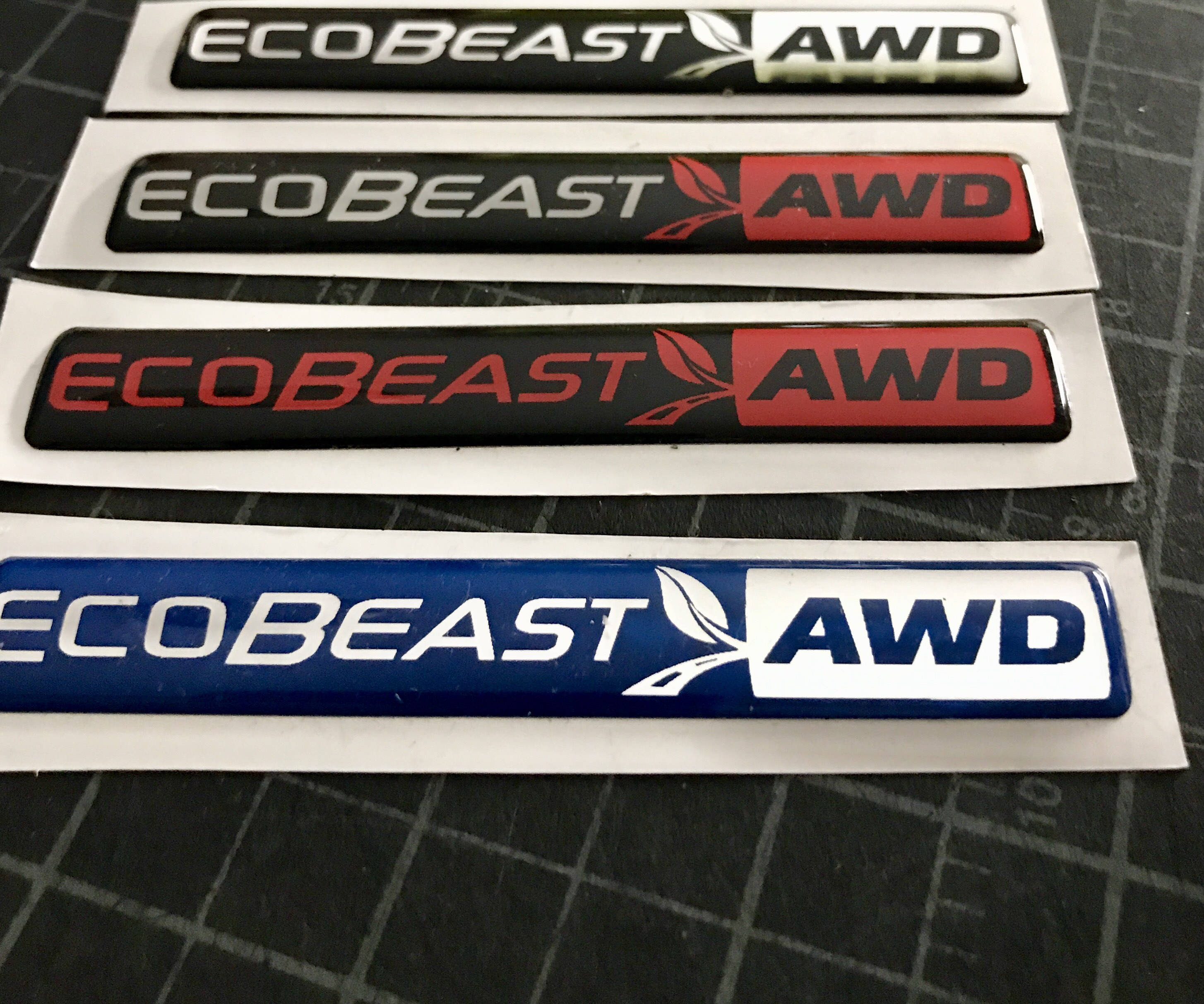 Gel Coated domed FORD Ecobeast AWD or Twin Turbo AWD Emblem - Etsy
