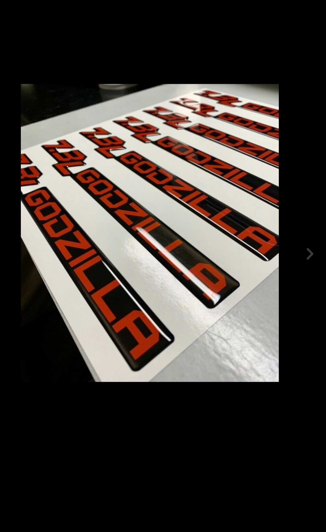 1 Coated 7.3L GODZILLA Badge Ford Super Duty Tremor F250 Red - Etsy