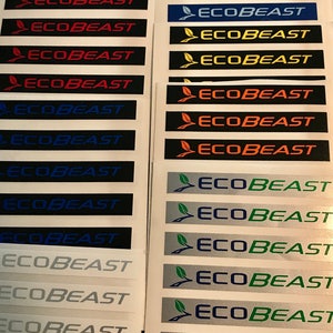 Uncoated Ford Ecobeast, Ecobeauty or Twin Turbo: (2) Emblem Ecoboost ...