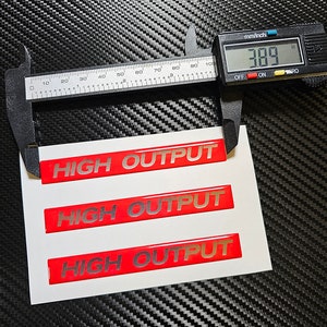 3 HIGH OUTPUT 3D Gel Badges Emblem (compatible With Super Duty 6.7 ...