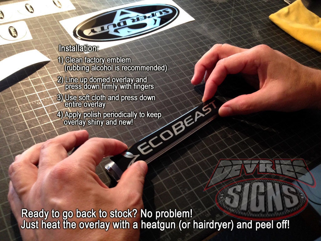 Gel Coated domed FORD ECOBEAST Emblem Overlay: Fits Ford - Etsy