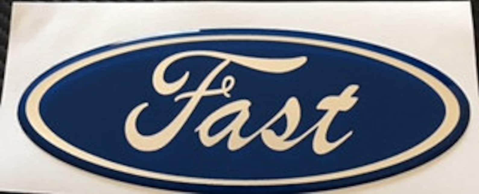 GEL COATED Ford FAST Emblem Overlays domed - Etsy