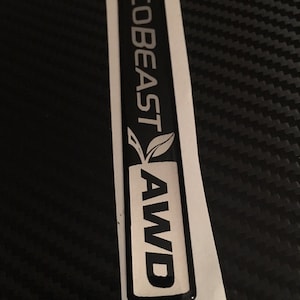 Gel Coated (domed) FORD Ecobeast AWD or Twin Turbo AWD Emblem Overlay ...