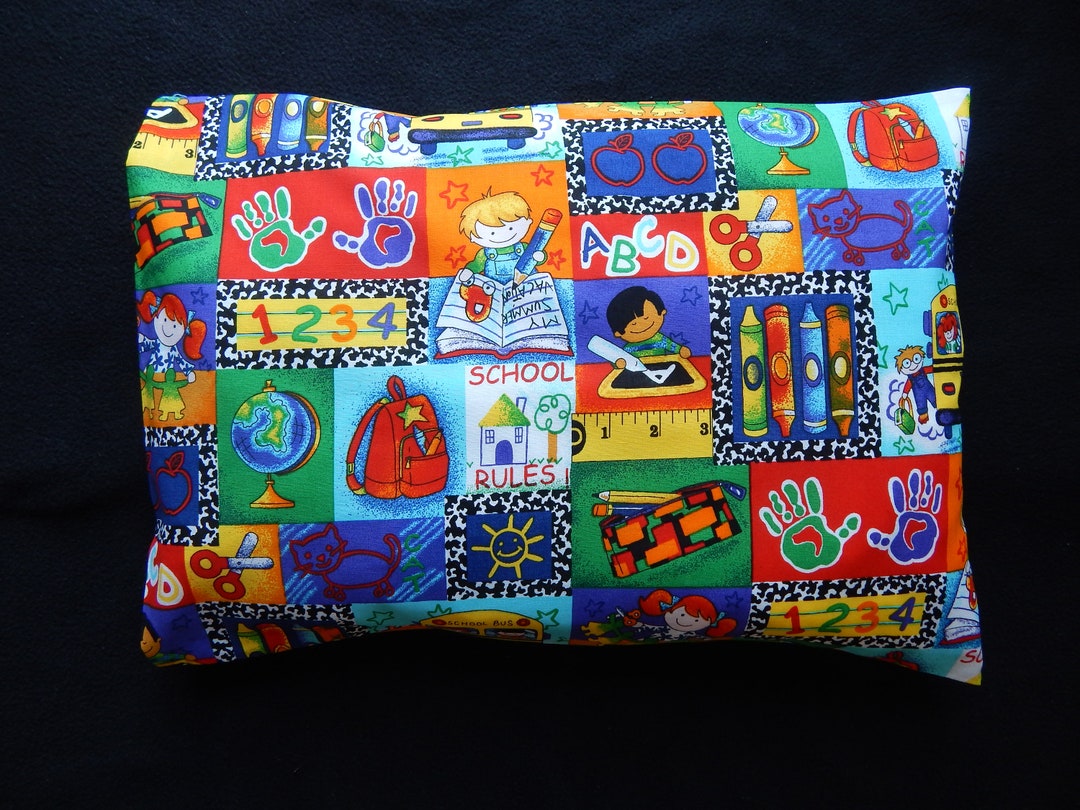 School/ ABC Cotton Colorful Pillow Case/ Newborn Pillow Case/ Toddler ...