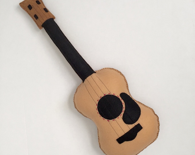 Toy Guitar, Plush Guitar, Felt Guitar, Pretend Play, Stuffed Guitar ...