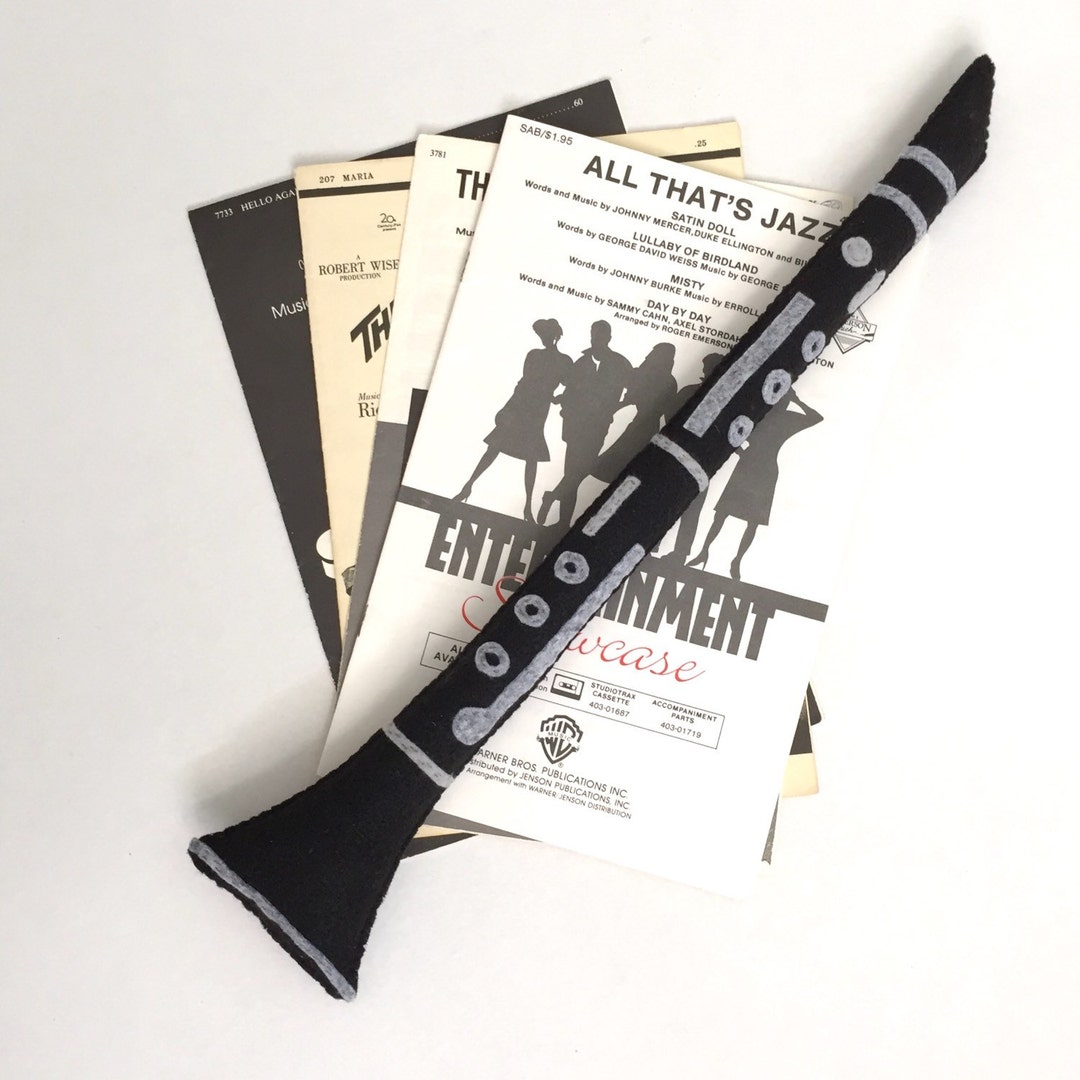 Toy Clarinet, Plush Clarinet, Stuffed Clarinet, Felt Toys, Felt ...