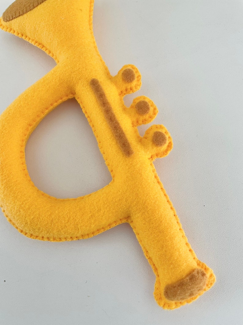Toy Trumpet Felt Toys Toy Instruments Stuffed Trumpet | Etsy