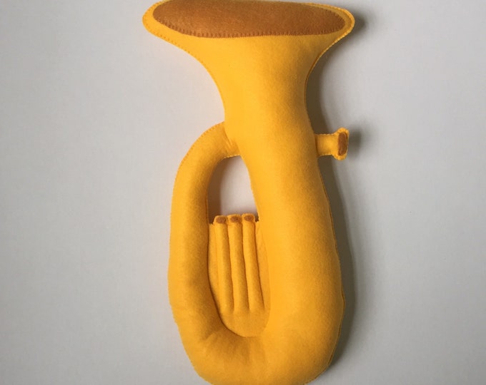 Toy Tuba, Baby Tuba, Tuba, Plush Tuba, Stuffed Tuba, Felt Tuba, Toy ...