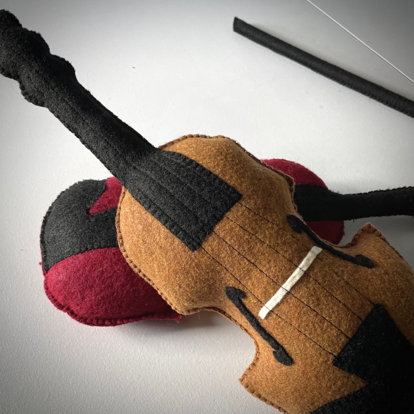 Violin Toy Violin Felt Toys Plush Violin Fiddle Baby - Etsy