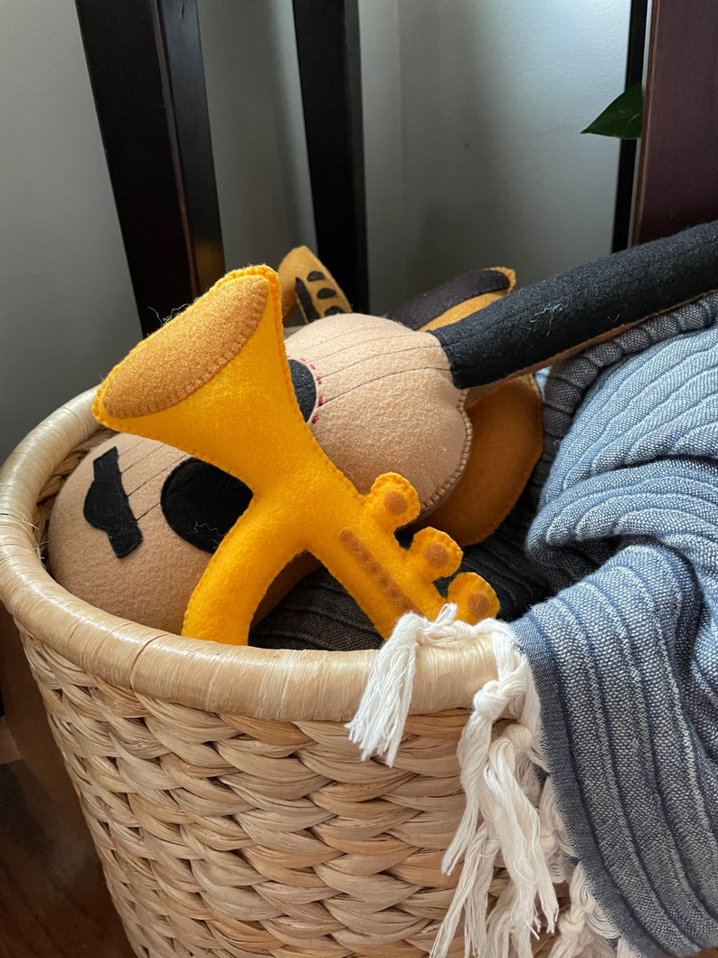 Toy Trumpet Felt Toys Toy Instruments Stuffed Trumpet | Etsy