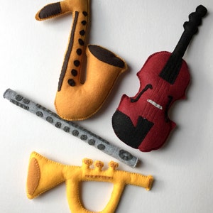 Toy Saxophone, Plush Saxophone, Stuffed Saxophone, Pretend Play, Baby ...