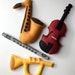 Toy Trumpet Felt Toys Toy Instruments Stuffed Trumpet - Etsy