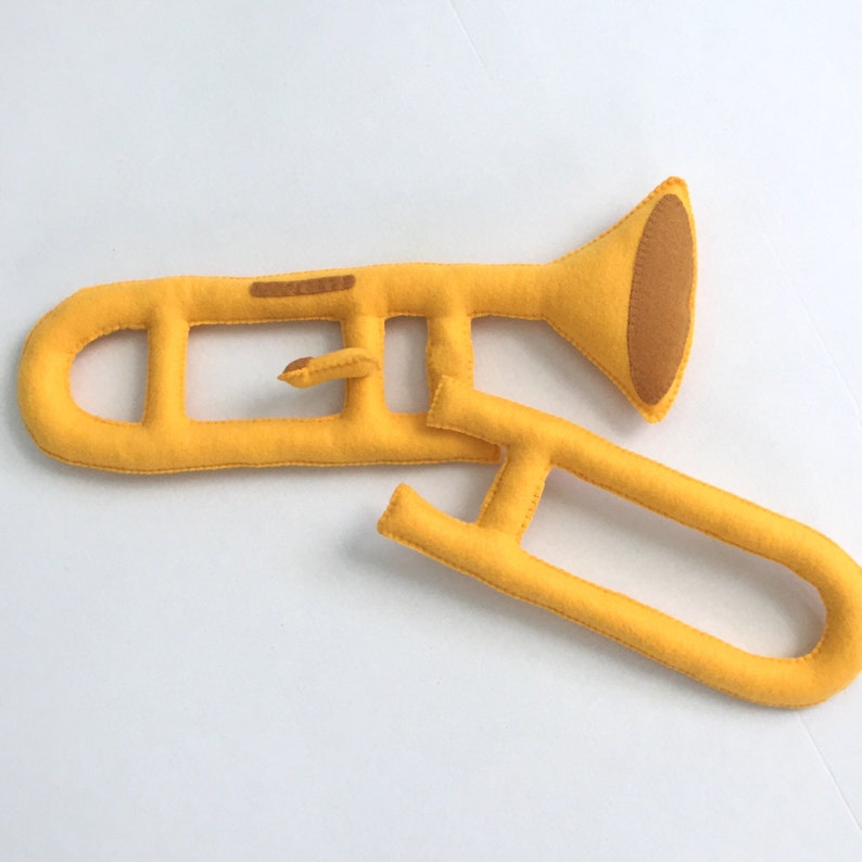 Toy Trombone Toy Instruments Felt Toys Stuffed Instruments | Etsy