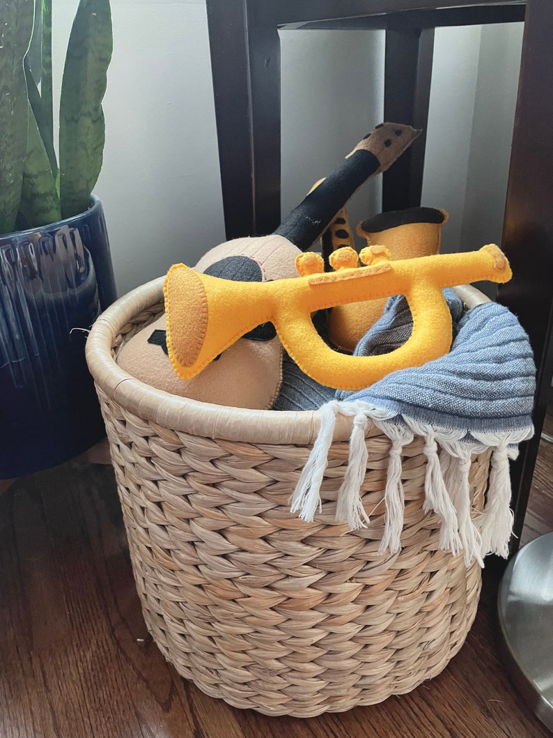 Toy Trumpet Felt Toys Toy Instruments Stuffed Trumpet | Etsy