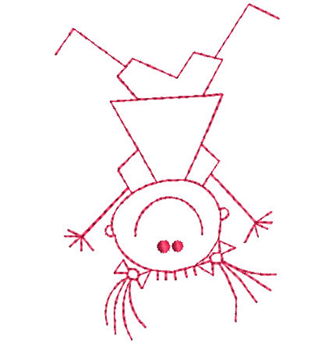 Stick Figure Family, Machine Embroidery Design, Redwork Embroidery ...