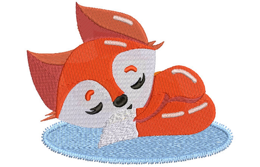 Baby Fox Embroidery Design, Machine Embroidery File, Digital Fox ...