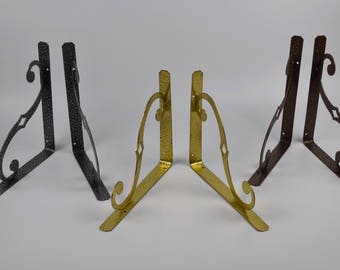 Copper shelf brackets | Etsy