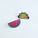 Taco Pin - Etsy