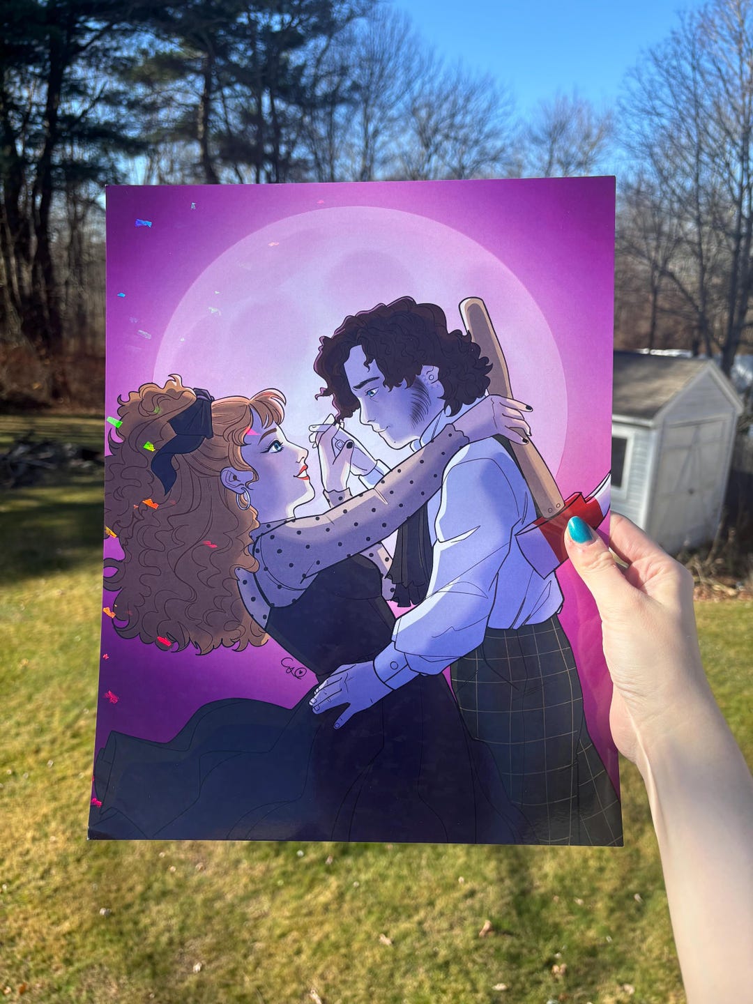 Lisa and the Creature | 11x14 Art Print Inspired by Film - 80s Inspired ...